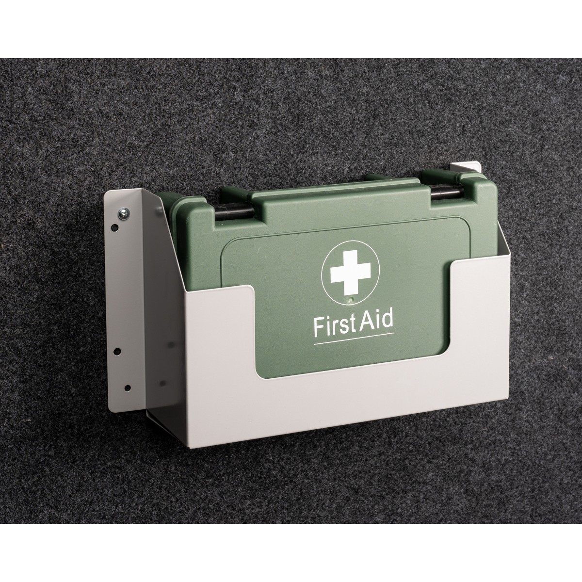 HSE First Aid Kit (1-10 Person) with Wall-Mounted Steel Holder for ...